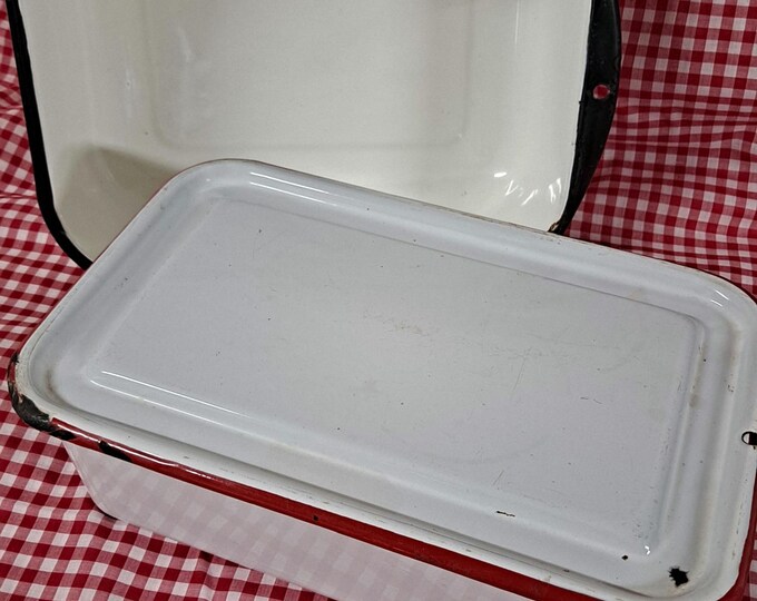 Vintage Enamel Refrigerator Pans - Etsy