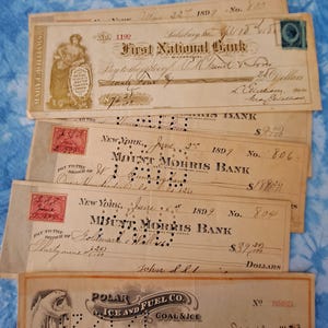 Bundle of 6, 1899 Old Bank Notes - Etsy