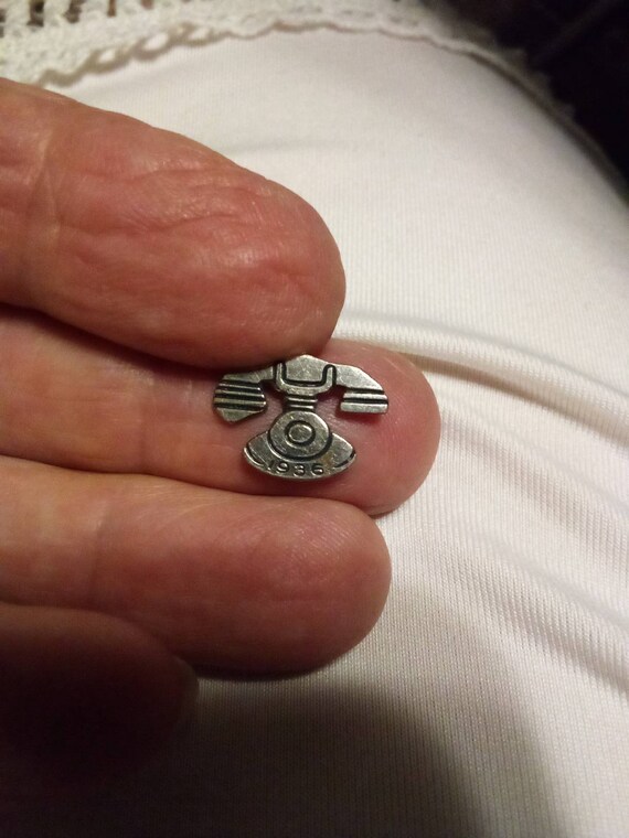 1936 Telephone lapel pin - Gem
