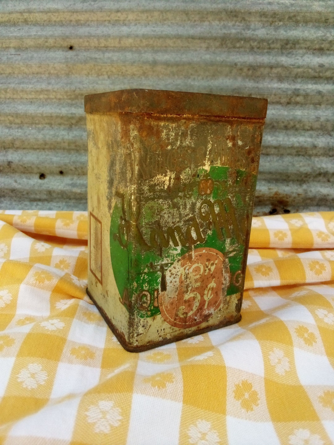 Miles and Moser Tobacco Tin - Etsy