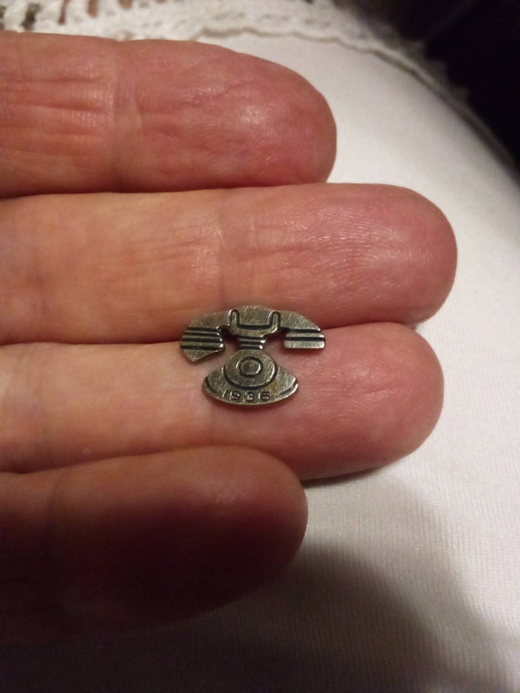 1936 Telephone lapel pin - Gem
