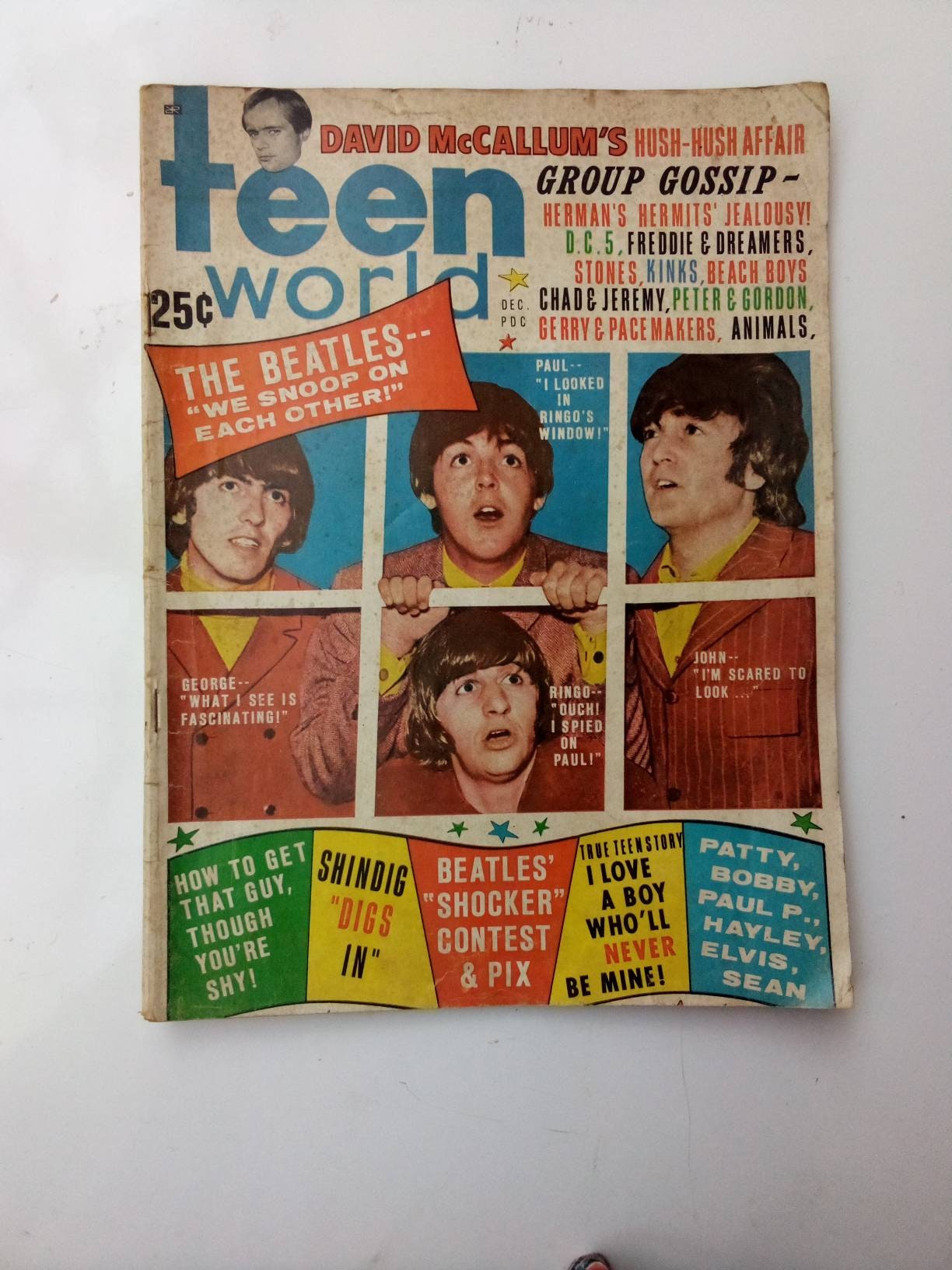 1965 Teen World Magazine Featuring the Beatles. - Etsy