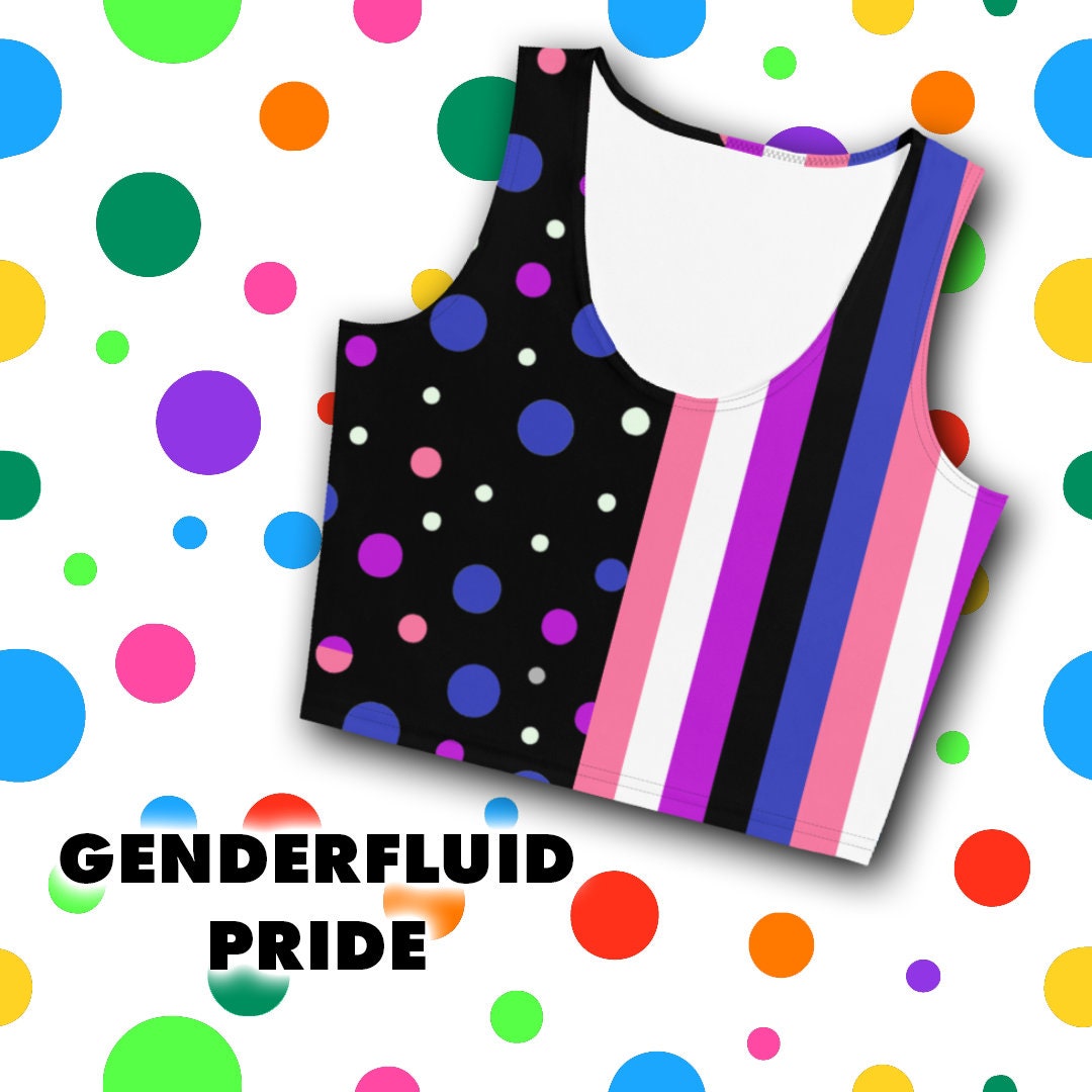 Clowncore LGBT+ Pride Genderfluid Rights Crop Top Tank LGBT Clothes ...