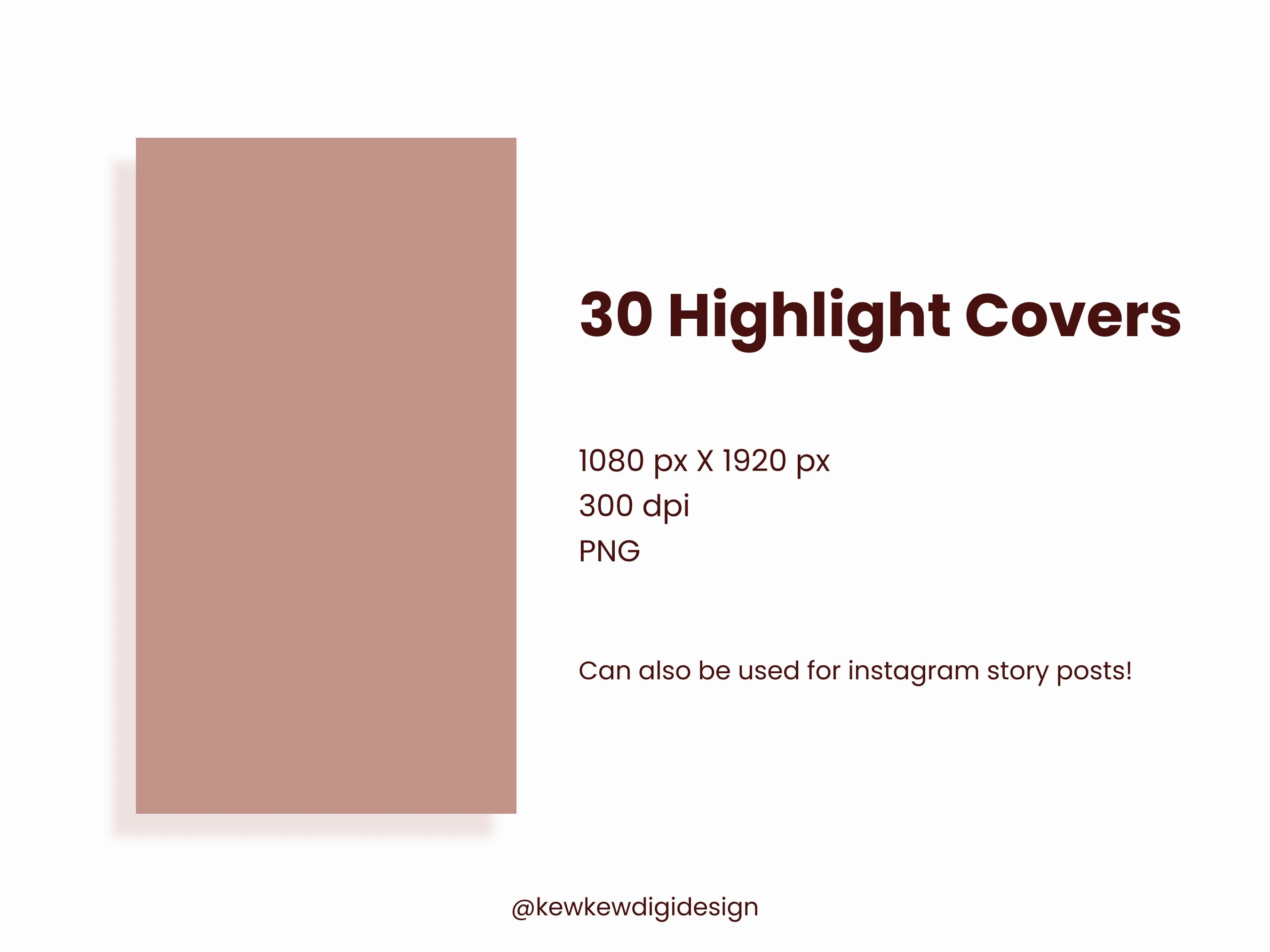 30 Rose Instagram Highlight Covers | Instagram Story Template ...