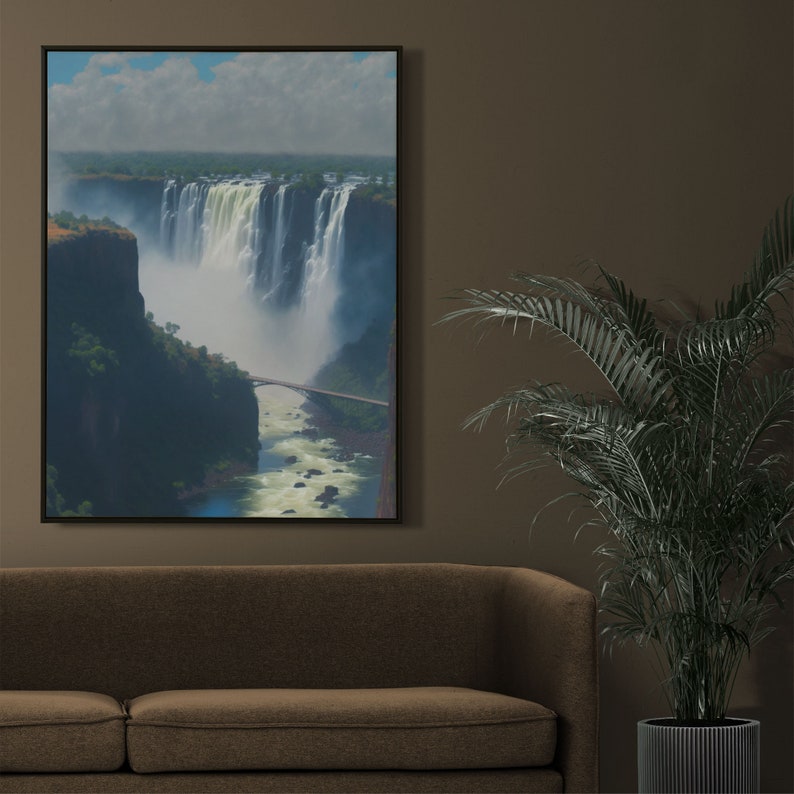 Digital Download: Victoria Falls Printable Wall Art Nature Art to Have ...