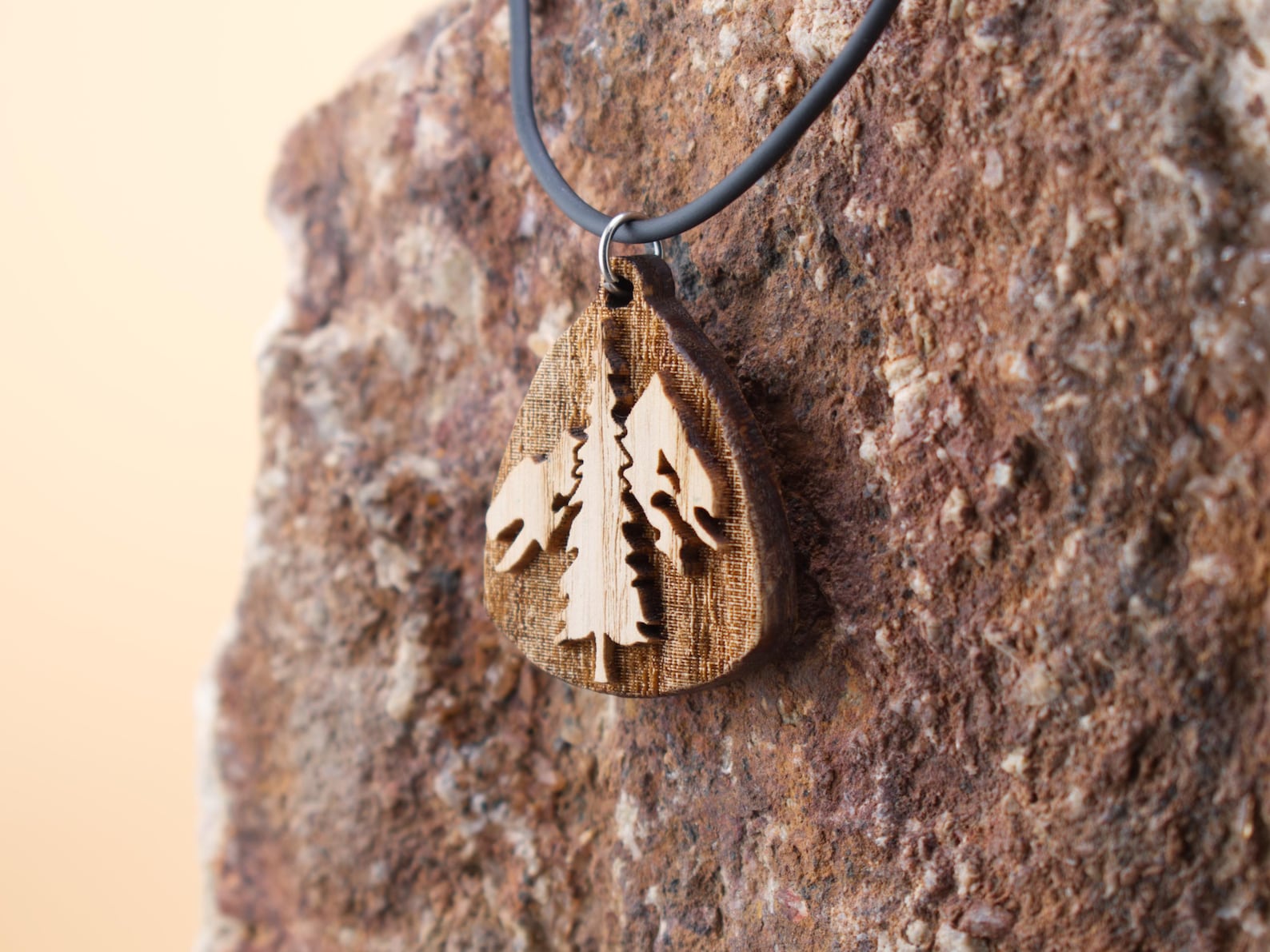 PCT Necklace: Personalized Wooden Pacific Crest Trail Pendant, Hiker ...