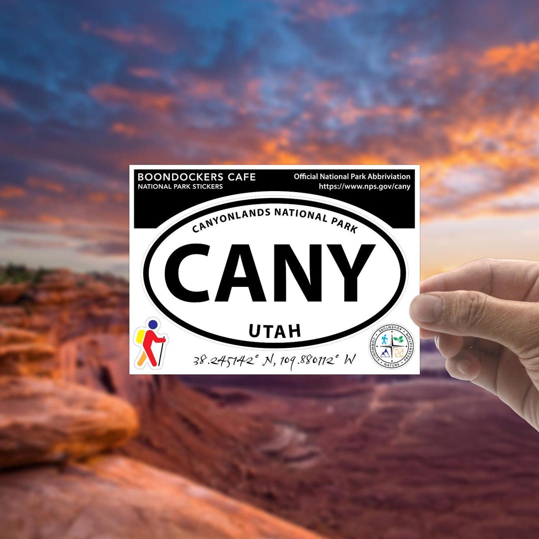Canyonlands National Park Sticker: CANY Utah Decal - Etsy