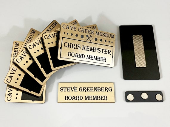 Custom Made Magnetic Name Tags Business Name Tags Event Name - Etsy