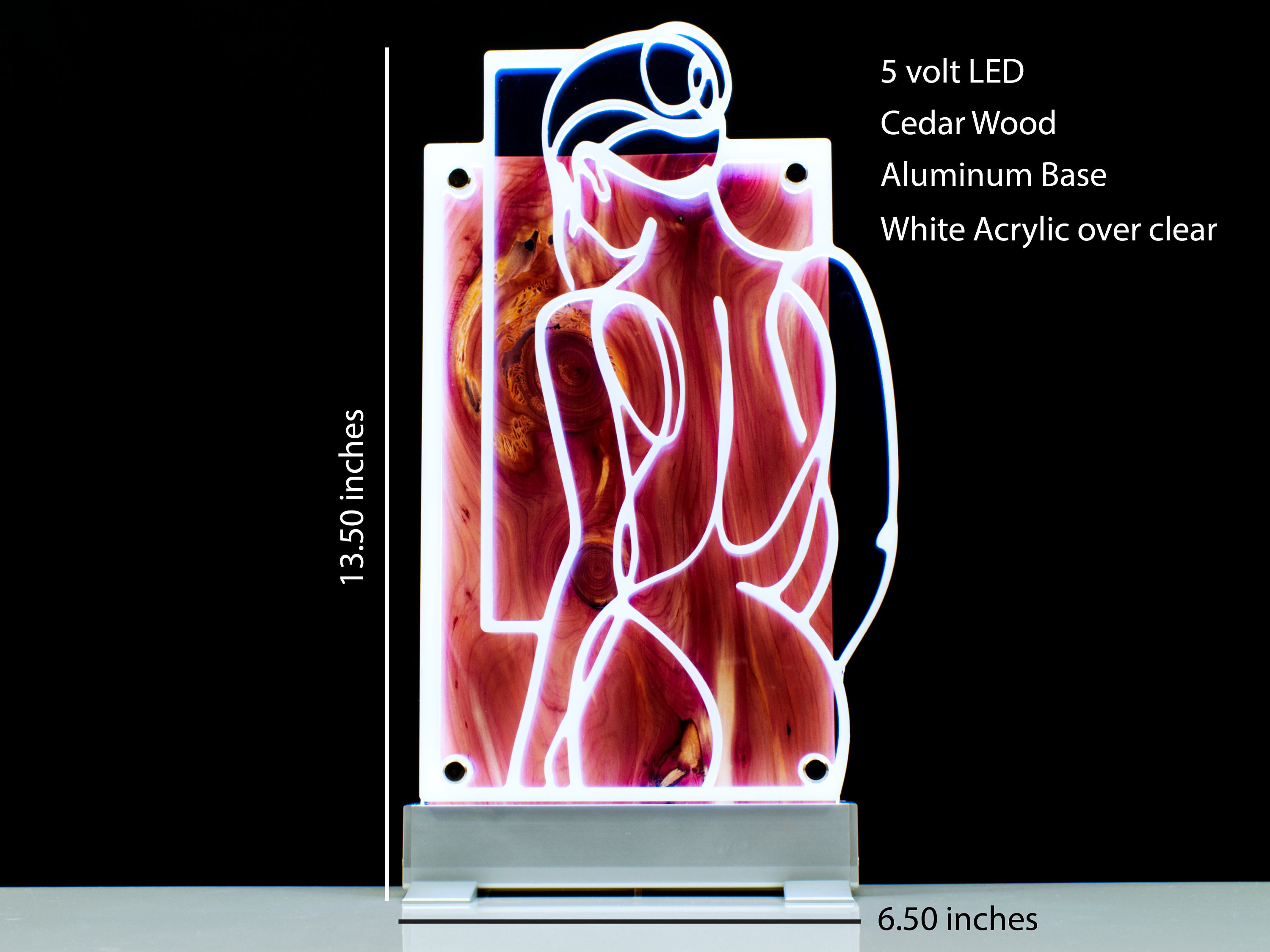 Contemporary Nude Woman Lighted Artfeminine Woman Lighted - Etsy