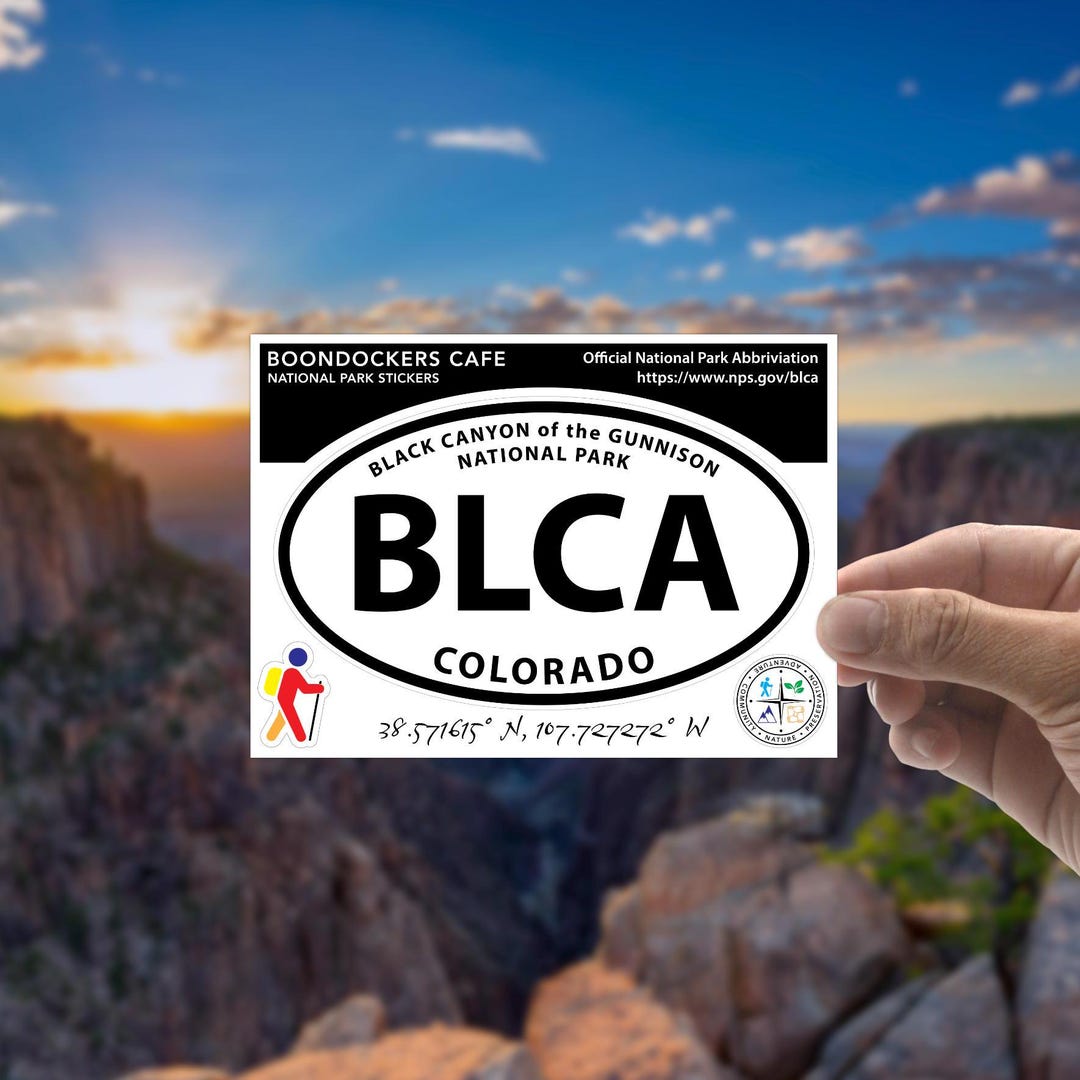 Black Canyon National Park Sticker for RV Colorado State Decals for Car ...