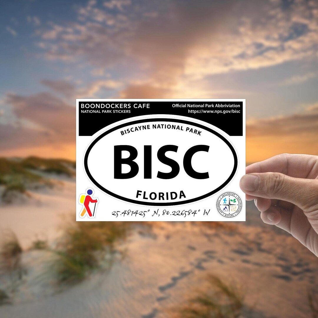 Biscayne National Park Sticker: Florida BISC Oval Decal - Etsy