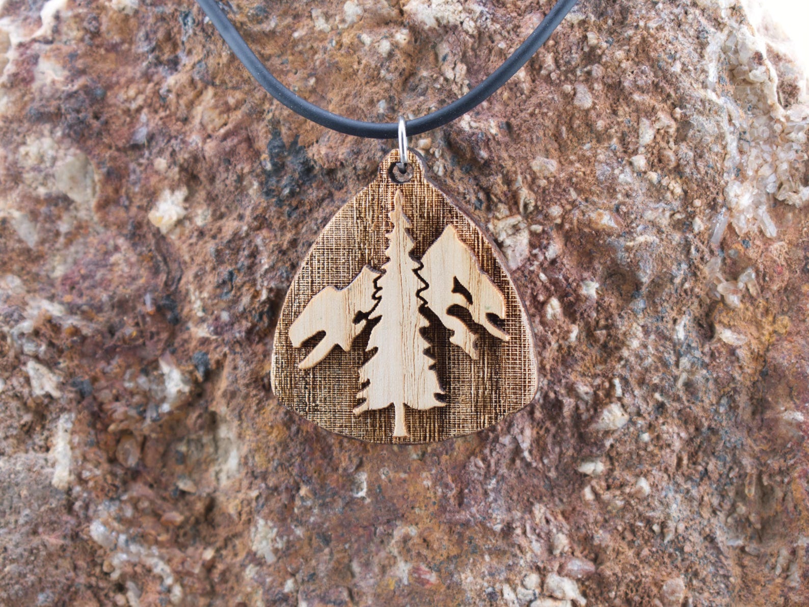PCT Necklace: Personalized Wooden Pacific Crest Trail Pendant, Hiker ...