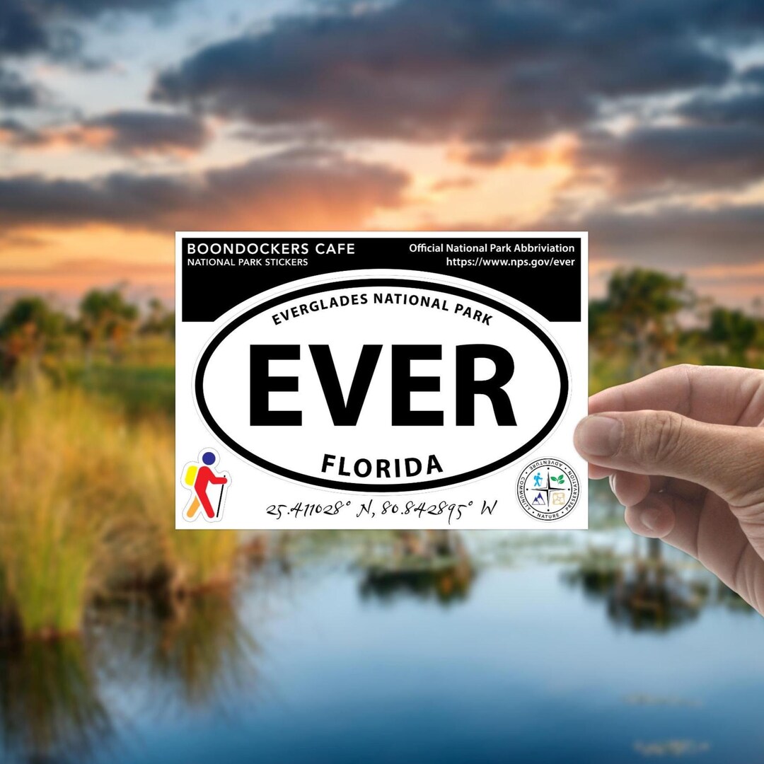 Everglades National Park Sticker for RV Florida State Decals for Car ...