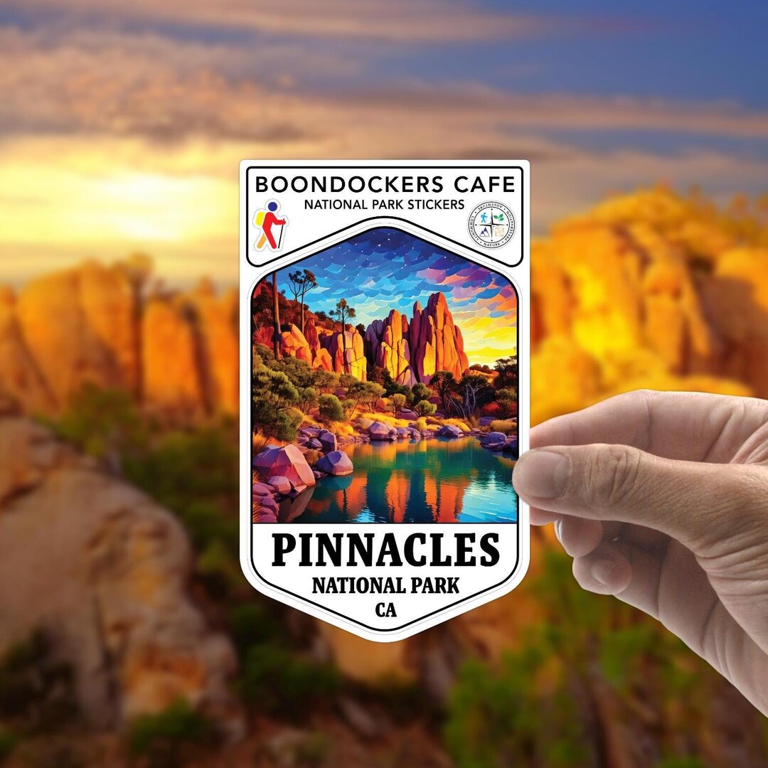Pinnacles National Park Sticker: Waterproof Vinyl Decal for Water ...