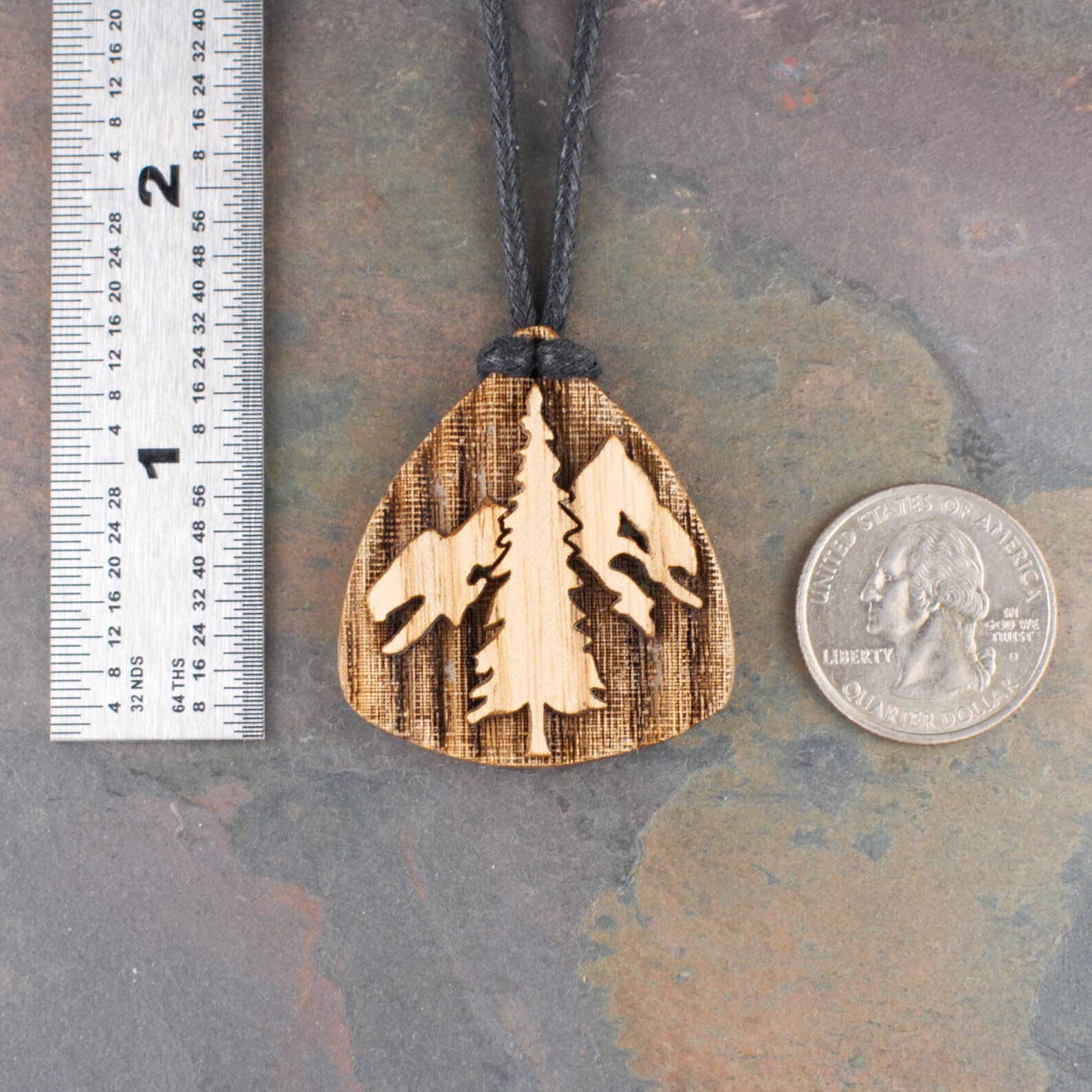 PCT Necklace: Personalized Wooden Pacific Crest Trail Pendant, Hiker ...