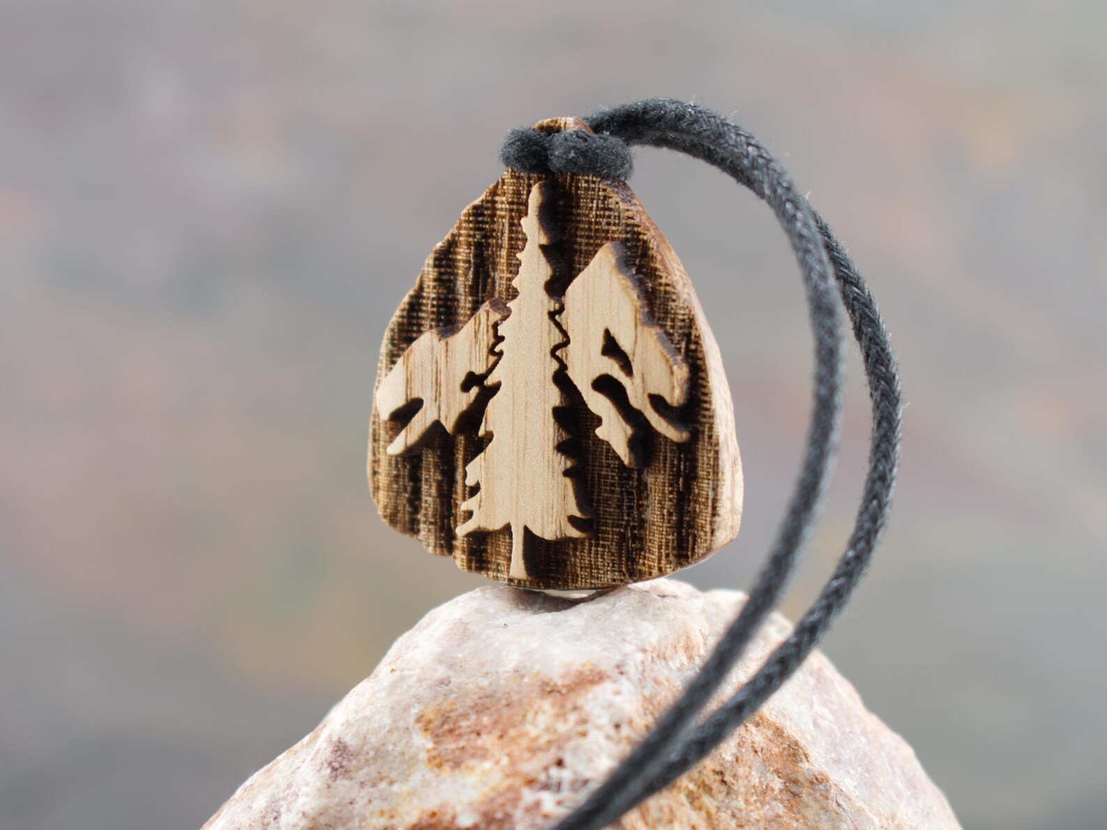 PCT Necklace: Personalized Wooden Pacific Crest Trail Pendant, Hiker ...