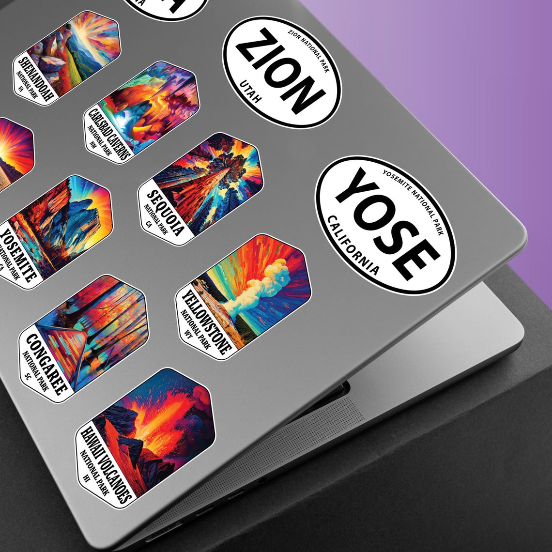 Grand Teton National Park Stickers for Water Bottle Colorful Waterproof ...