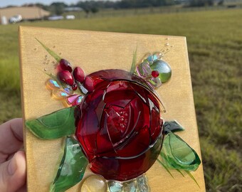 Rose Resin Art - Etsy