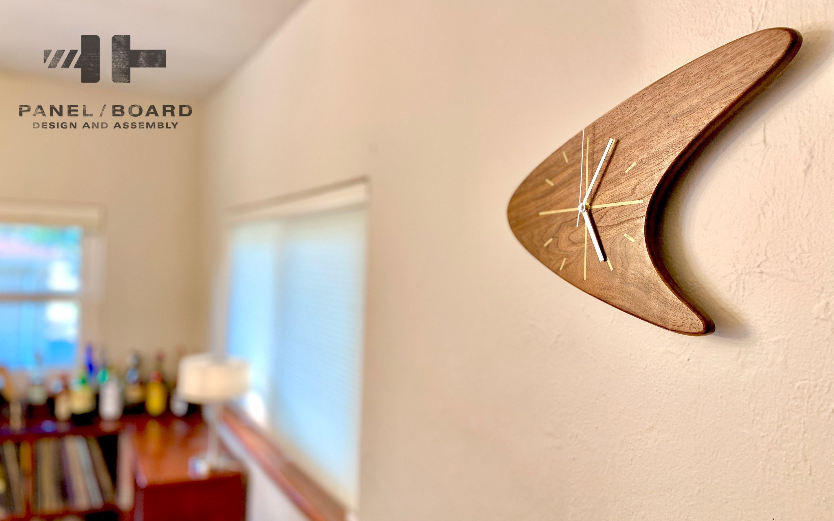 Boomie 18/24 Midcentury Boomerang Wall Clock Vintage Style Original ...