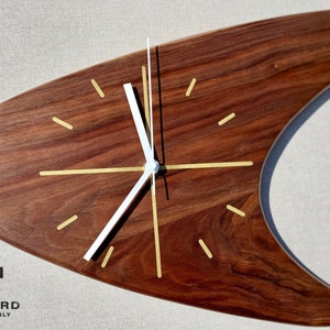 Boomie! 18"/24" Midcentury Boomerang Wall Clock - Vintage Style ...