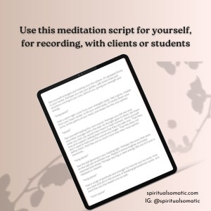 Somatic Meditation Script | Nervous System Healing | Guided Therapy ...