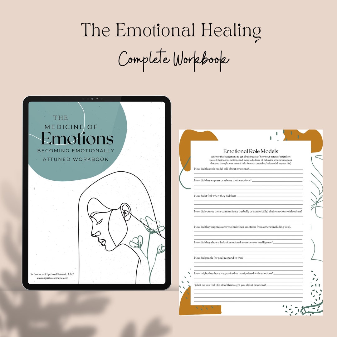 Emotional Healing Workbook | Self Love Workbook | Digital | Mental ...