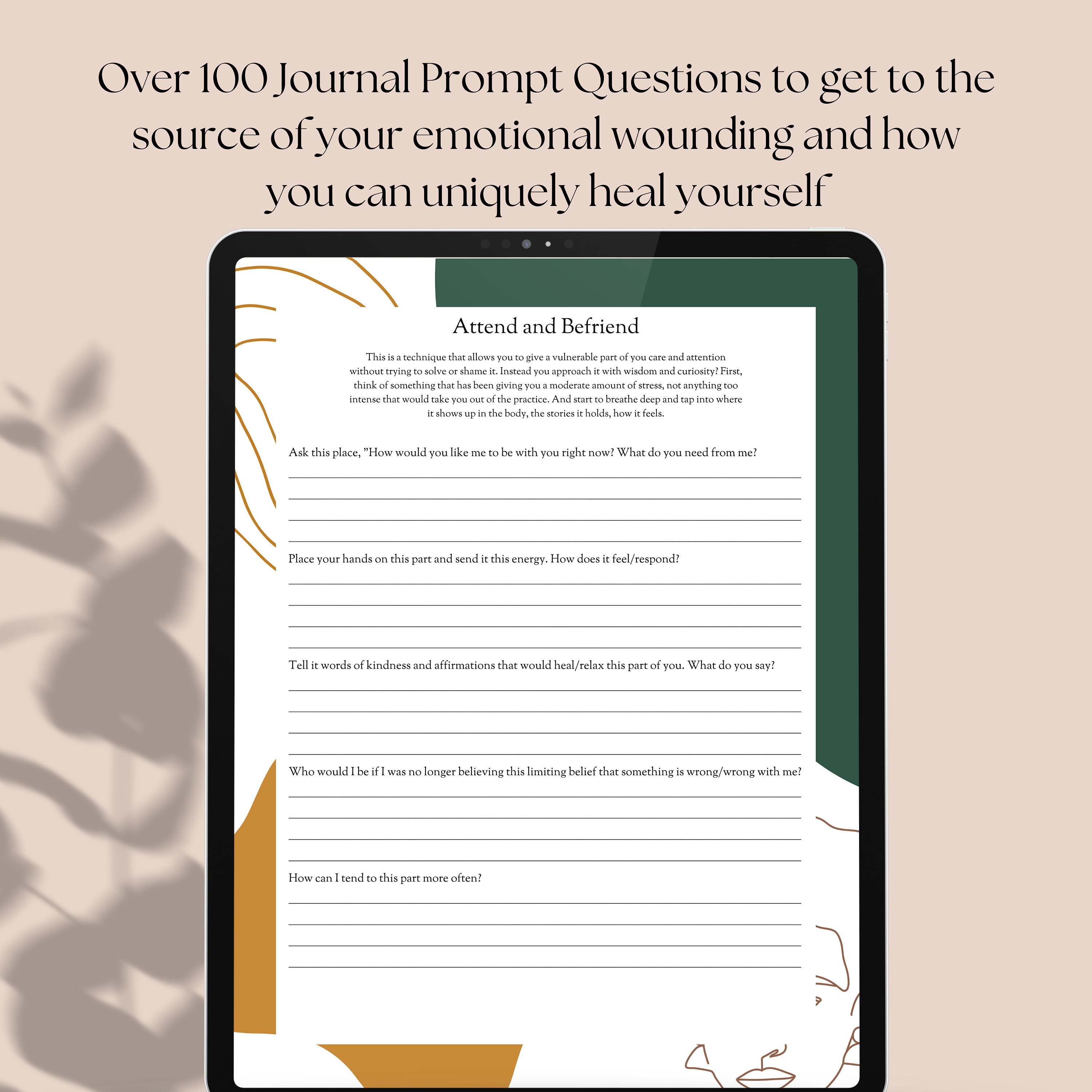 Emotional Healing Workbook Self Love Workbook Digital - Etsy