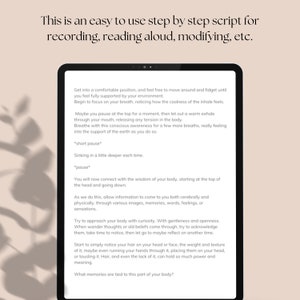 Somatic Healing Script | Guided Meditation Script | Therapy Meditation ...
