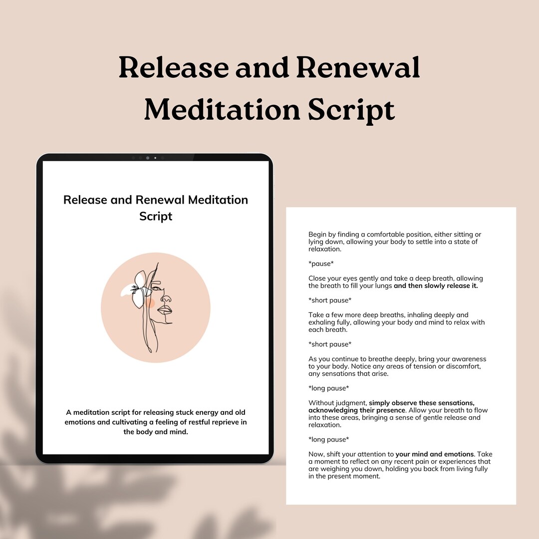 Trauma Release Healing Script | Guided Meditation Script | Therapy ...
