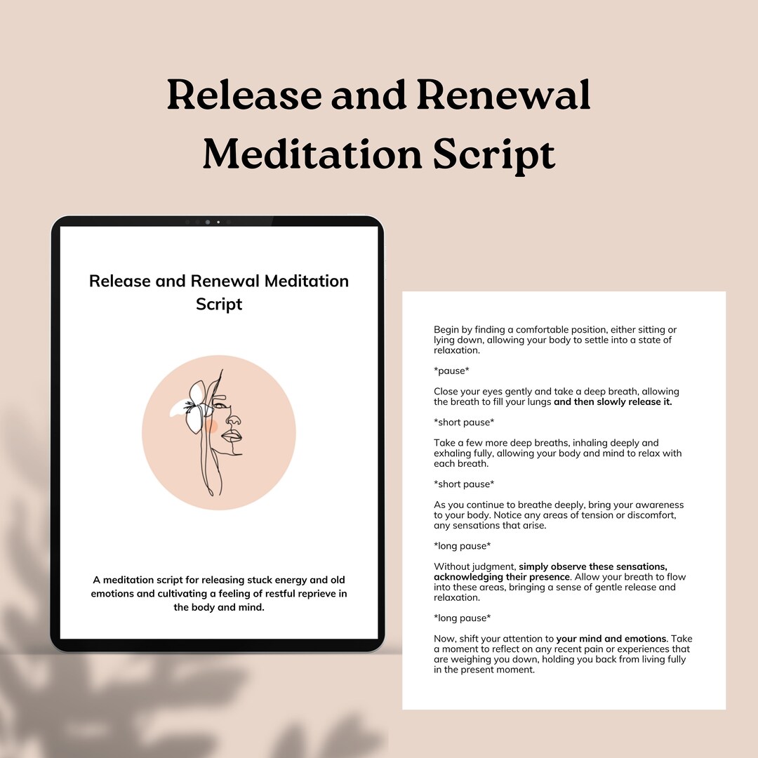 Trauma Release Healing Script Guided Meditation Script - Etsy