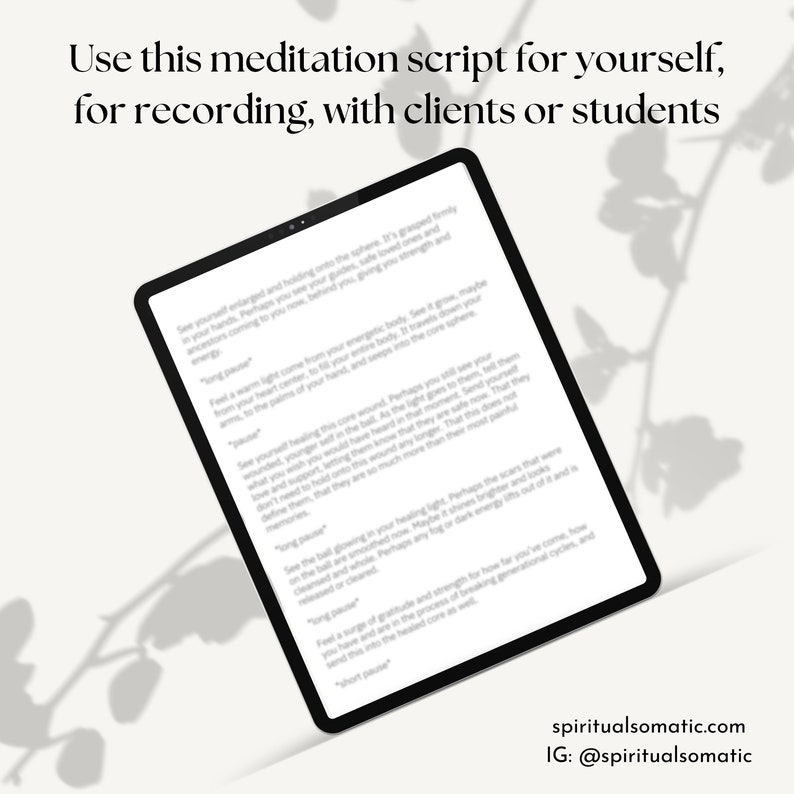 Trauma Healing | Guided Meditation Script | Trauma and Healing PDF ...