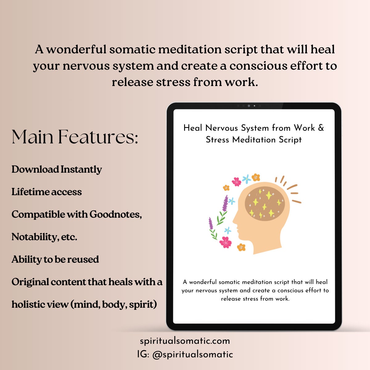 Somatic Meditation Script | Nervous System Healing | Guided Therapy ...