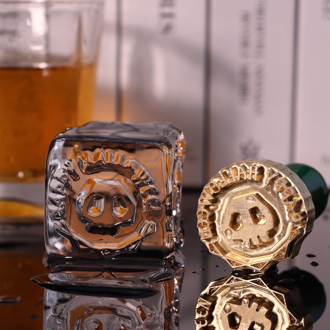 Halloween Logo Ice Stamps Business Ice Cube Stamp Custom Ice - Etsy