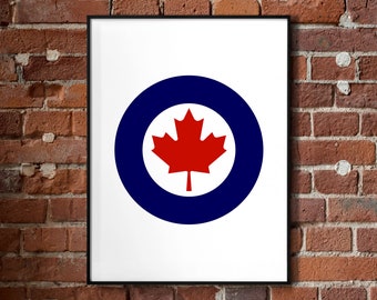 The RCAF Digital Poster Royal Canadian Air Force - Etsy