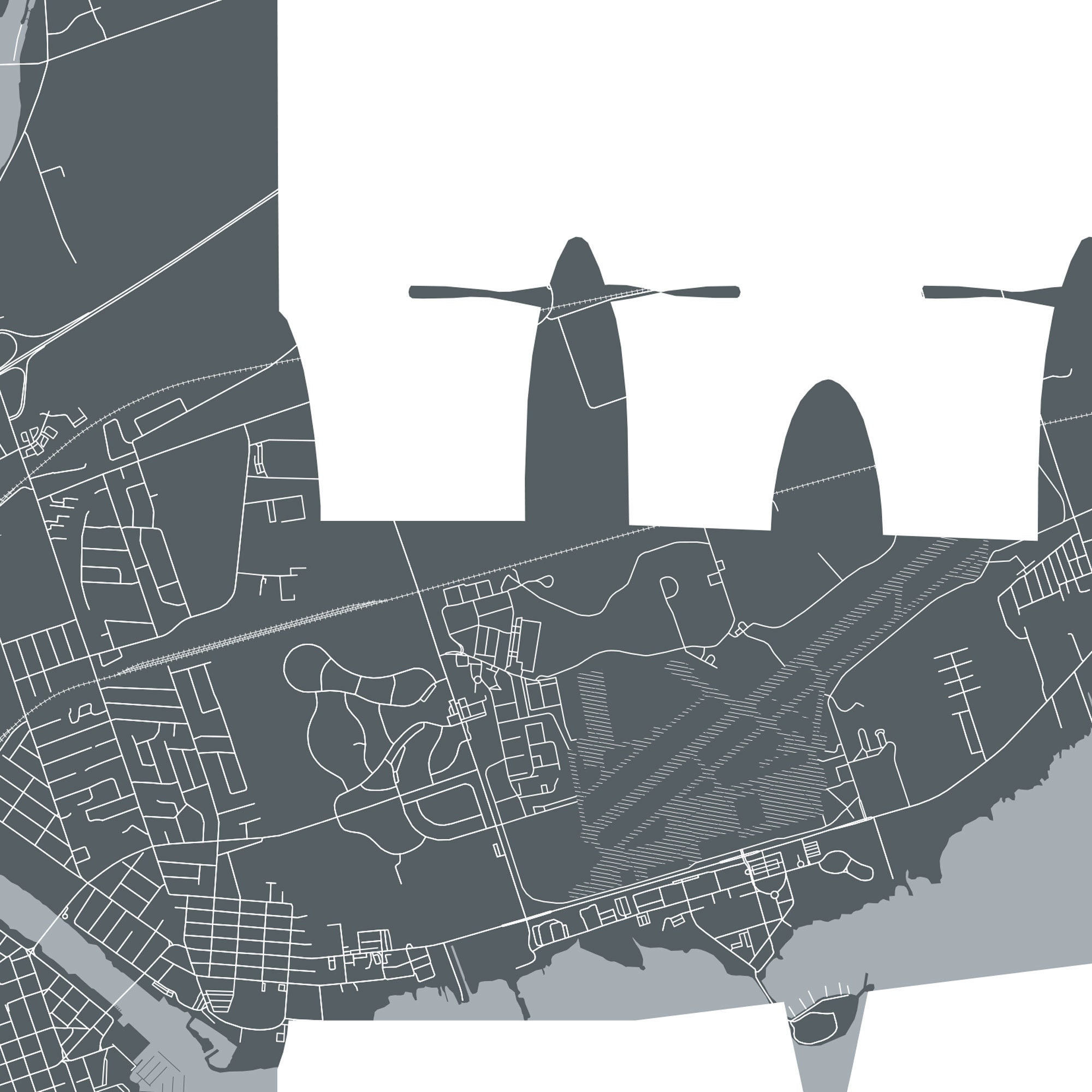 Map of Trenton Ontario C-130 Hercules Aircraft Poster - Etsy
