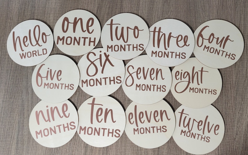 Baby Milestone Discs - Etsy