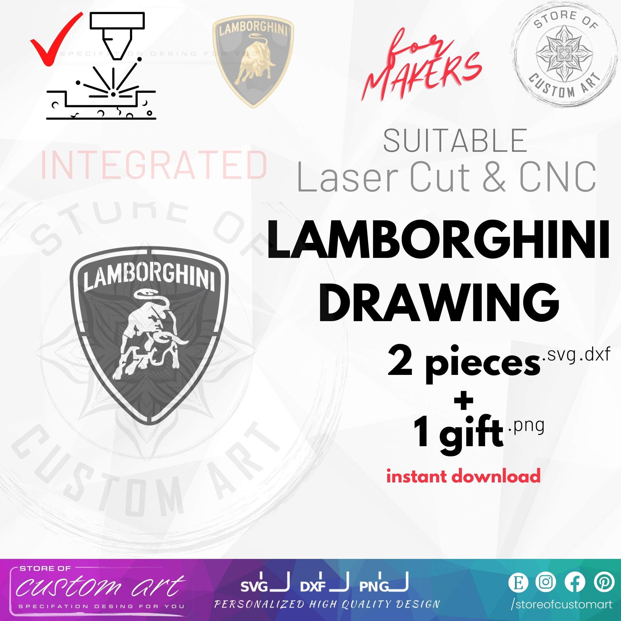 Lamborghini Logo Drawing