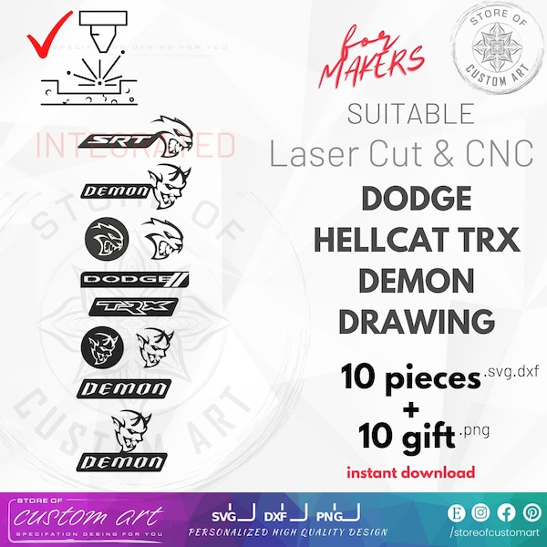 Hellcat Logo Dxf Svg - Etsy Australia