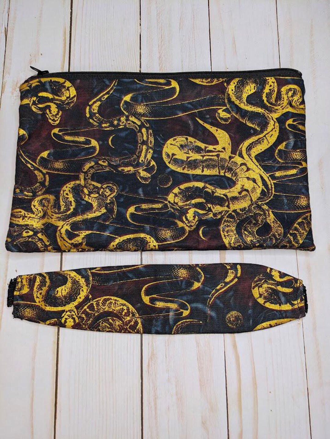 Ball Python Snake Zipper Pouch Bundle: Metallic Magic + Complimentary ...