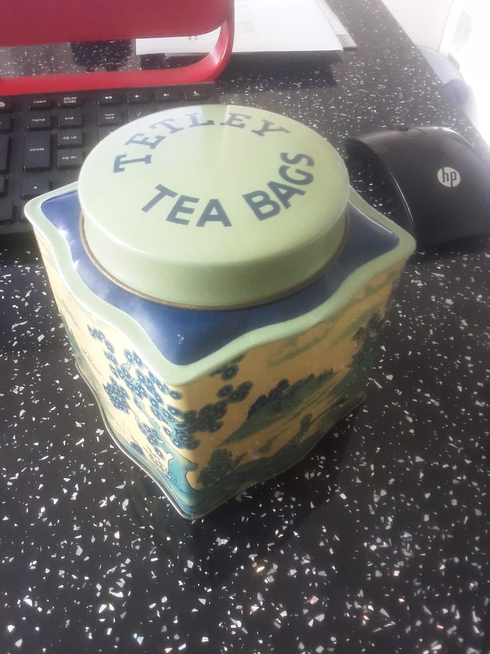 Vintage Blue Willow Tin - Etsy