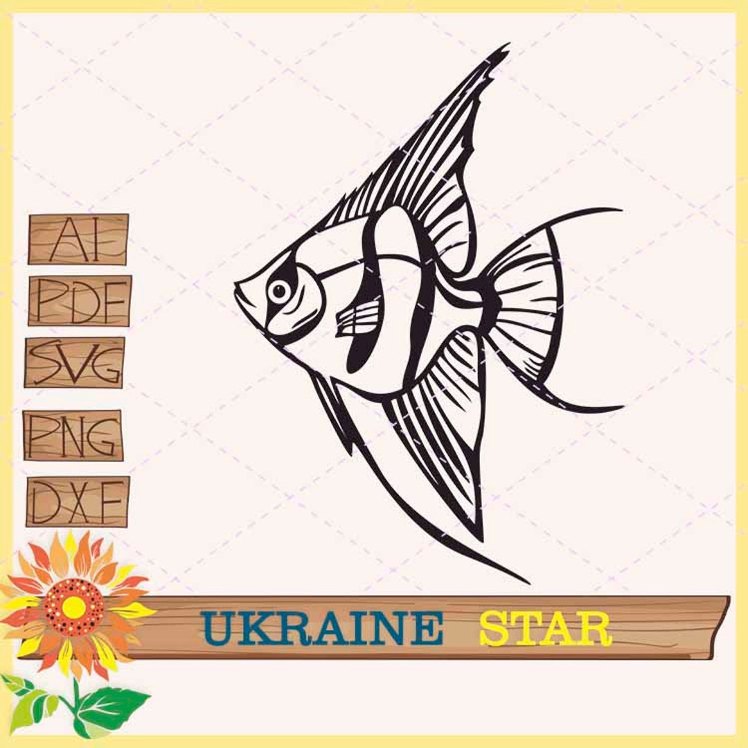 Fish Svg Clipart Png Tropical Ocean - Etsy