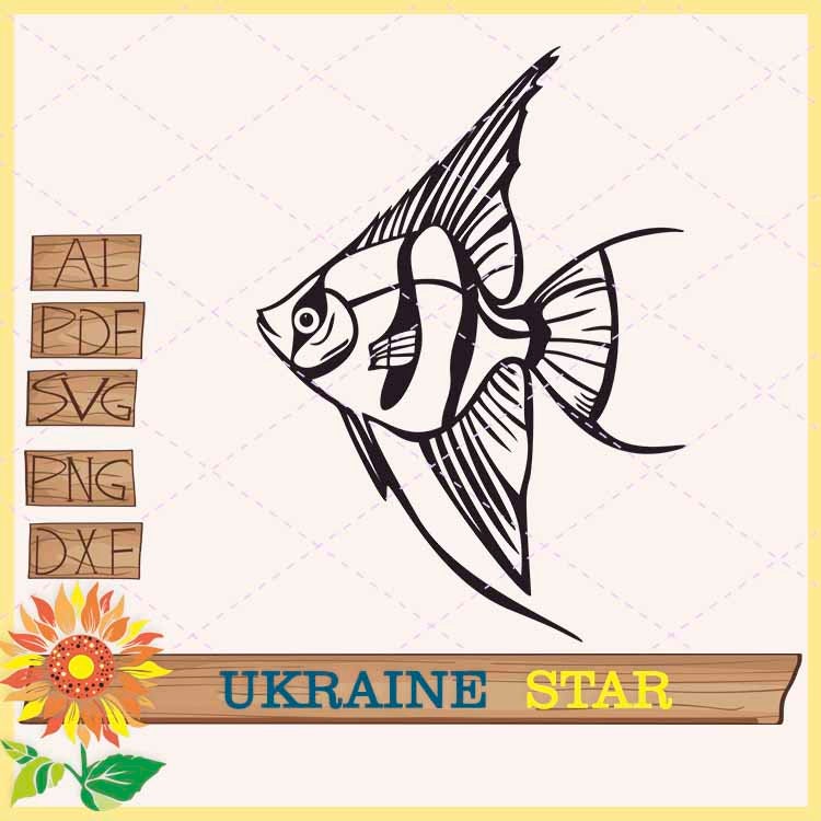 Fish Svg Clipart Png Tropical Ocean - Etsy