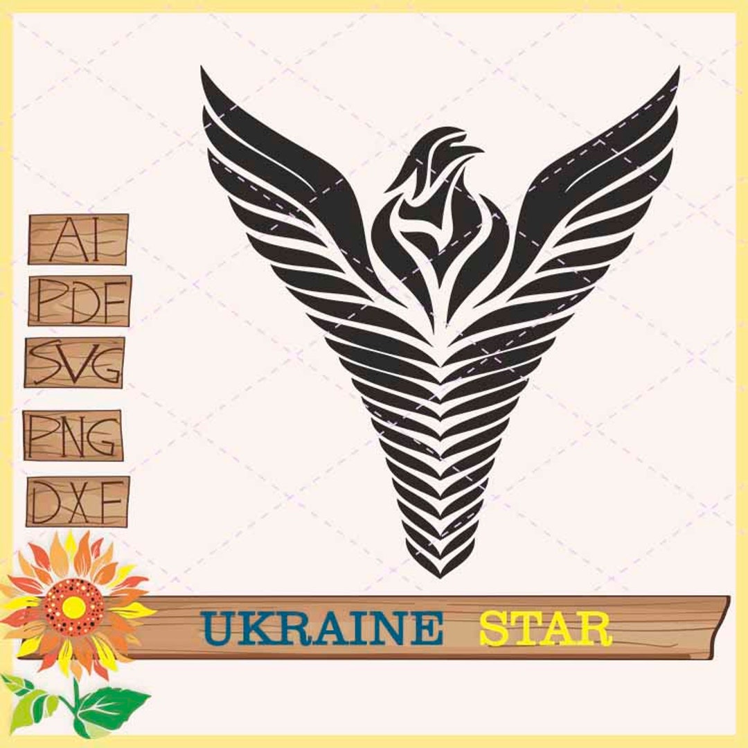 Phoenix Svg Tattoo Designs Print - Etsy