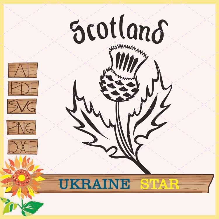 Scottish Thistle Svg Symbols Print Celtic Banner St Patricks Day ...