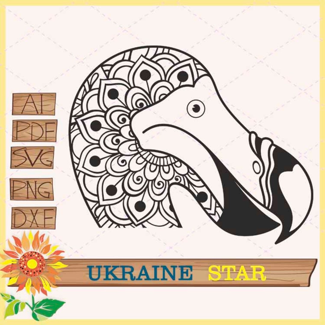 Dodo Svg Antique Bird Print Art Decor - Etsy