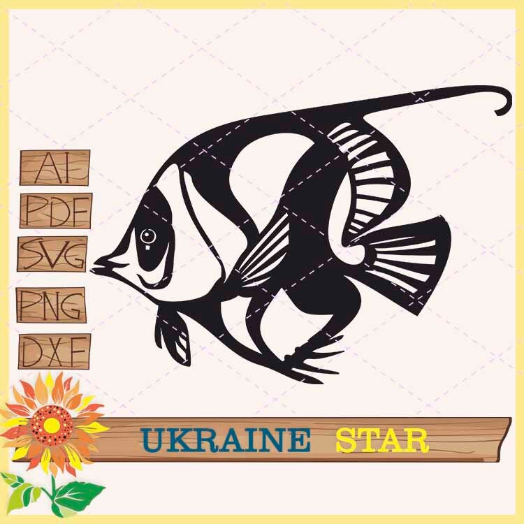 Fish Clipart Svg Png Tropical Ocean - Etsy