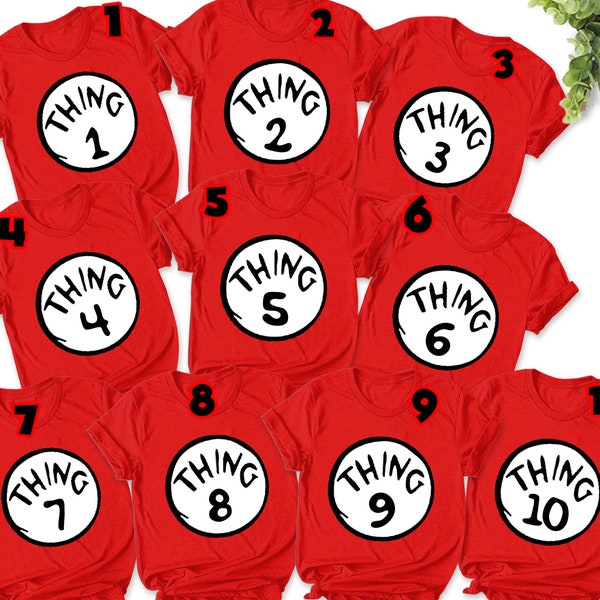 Customized Thing 1 2 3 Svg - Etsy