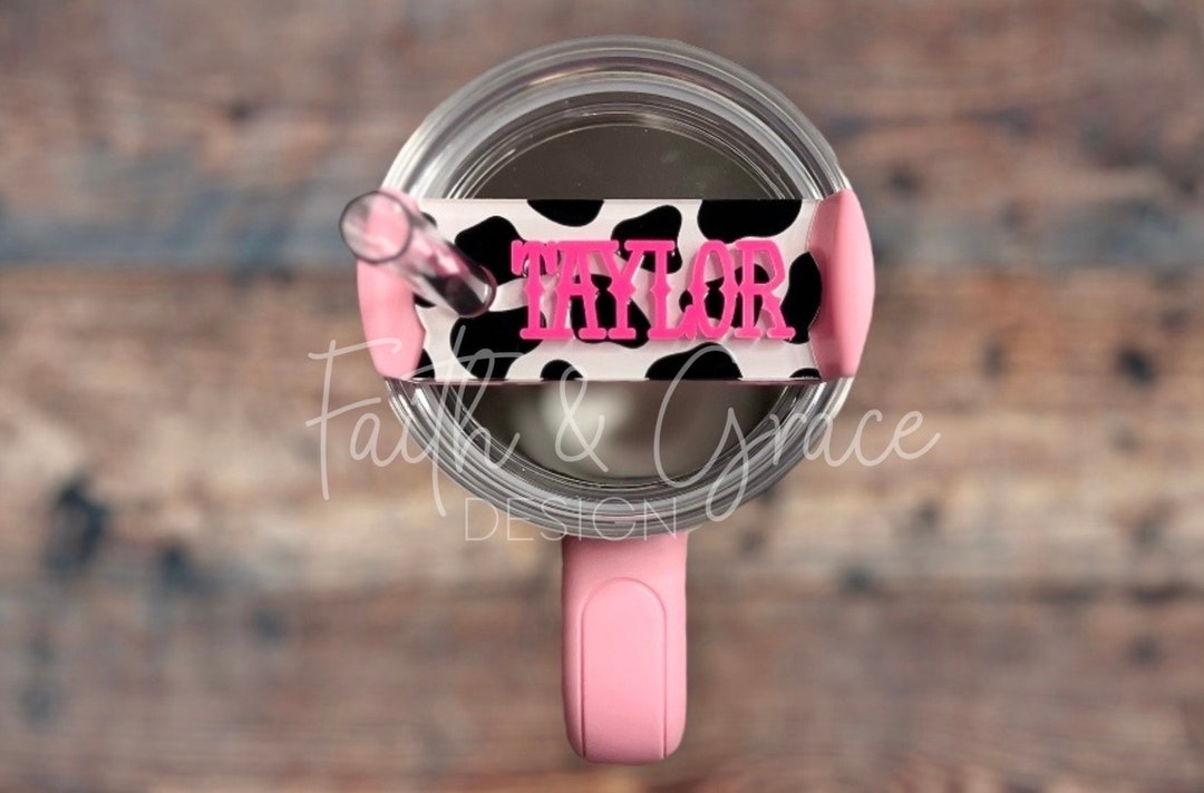 Cow Print Tumbler Name Plate Compatible With Name Brand 30 & 40oz - Etsy