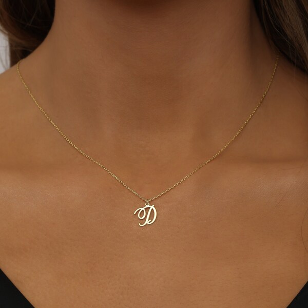 Cursive Necklace - Etsy