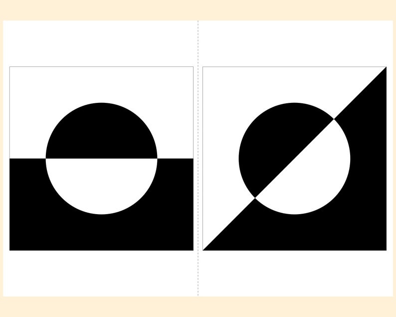 60 High-contrast Black and White Geometric Montessori Digital Download ...